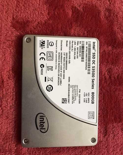 Intel SSD 800gb/3500series