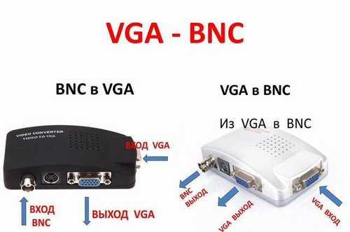 Тв BNC на VGA и наоборот