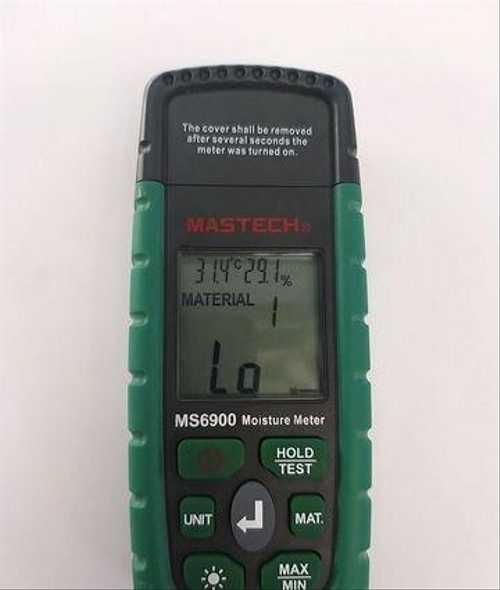 Цифровой измеритель влажности mastech MS6900