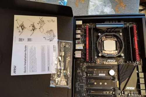 Материнская плата 2011v3 + xeon 2630lv3 + 16Gb DDR