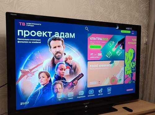 Телевизор sharp aquos, full HD, 60 дюьмов