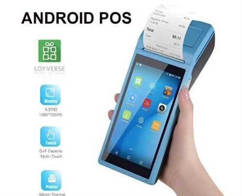 Терминал принтер PDA Android Ручной POS wifi