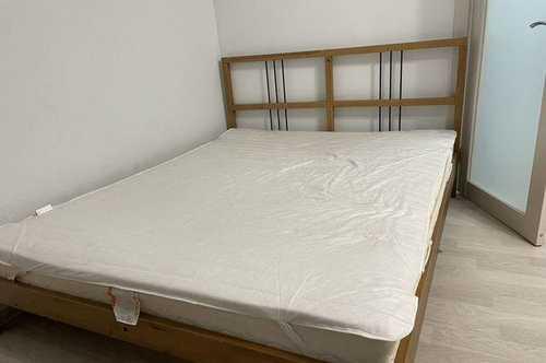 Кровать IKEA рикене 160x200 + матрас