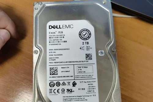 Жесткий диск Dell EMC exos 7e8 SAS 2 Tb