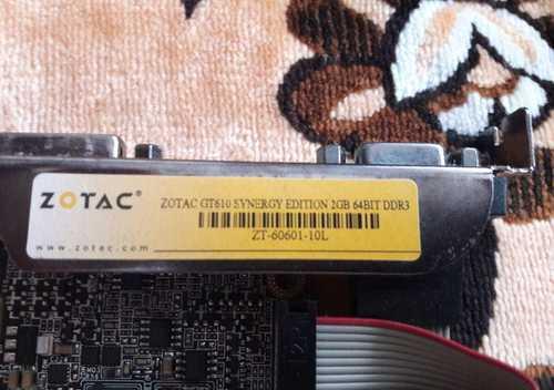 Видеокарта zotac GeForce GT610
