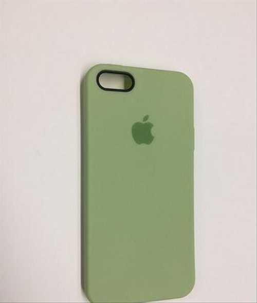 Чехол для iPhone Se/5/5s Silicone Case зелёного цв