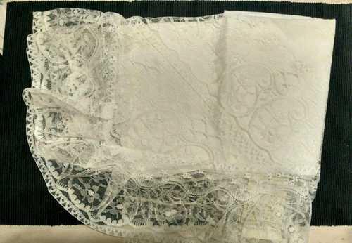 Кружевная винтажная детская простыня новая 1989 г