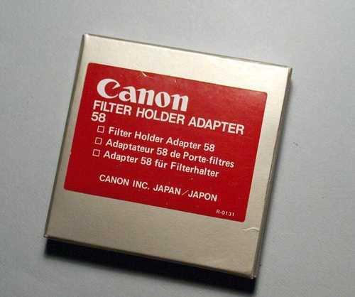 Canon держатель для фильтров 58мм