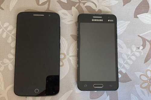 Телефон Samsung, телефон alcatel onetouch