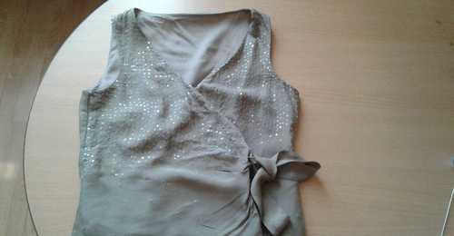 Шелковая блузка с пайетками фирмы Ril's