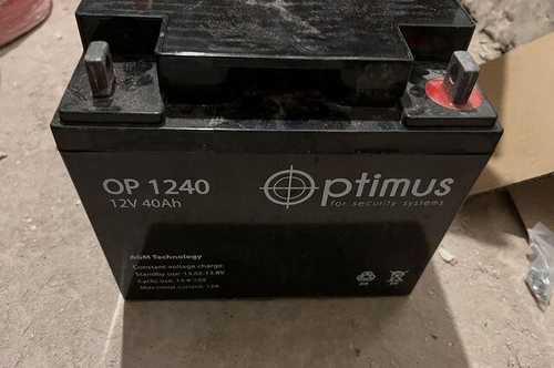 Аккумулятор optimus OP-1240