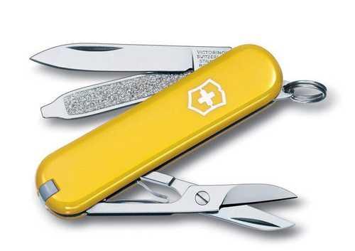 Нож-брелок Classic SD victorinox Желтый