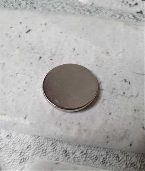 Неодимовый магнит диск (20х3мм- 3,9 кг) (1шт)