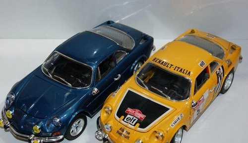 1/18 /Bburago Alpine Renault A110 ралли желтый Ит