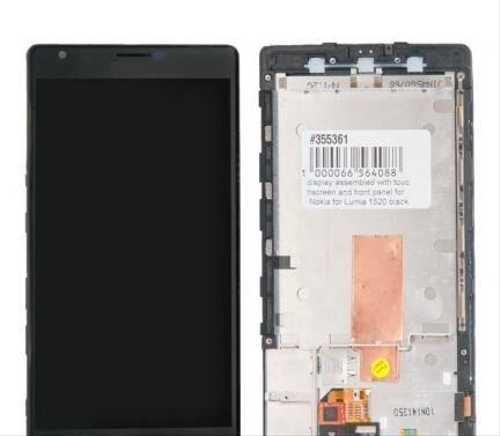 Lumia 1520 дисплей в сборе с тачскрином и передней