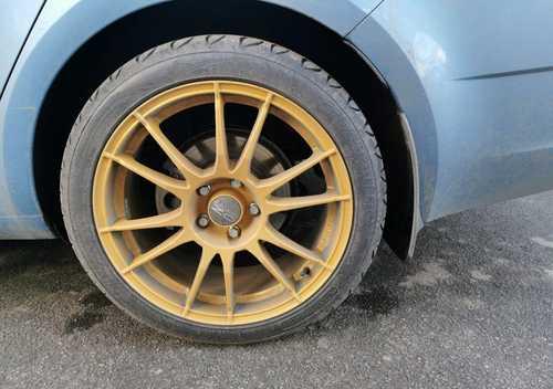 Диски OZ ultraleggera r18 5x112 с шинами kormoran