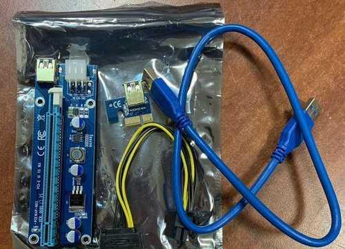 Райзер видеокарты PCIe 6-pin ver. 009S