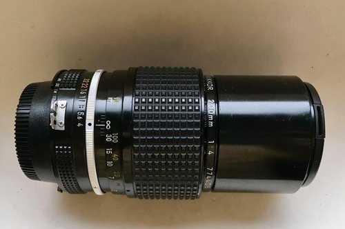 Объектив Nikon Nikkor 200 mm f/ 4 Ai