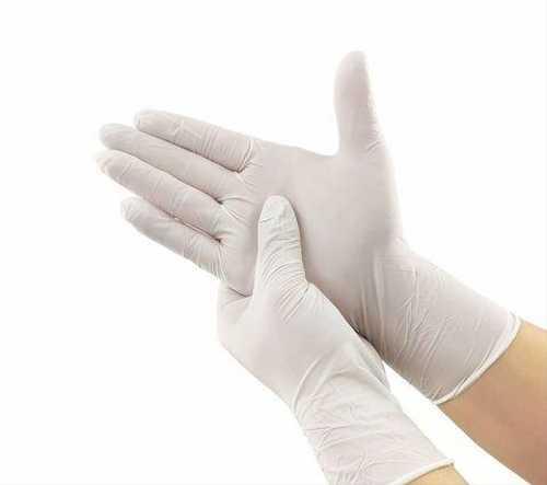 Белые нитриловые перчатки XS