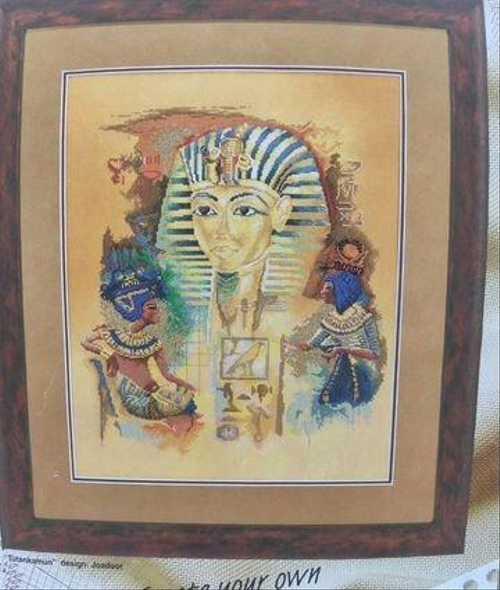 Остатки набора для вышивания Lanarte Тутанхамон