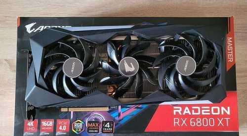 Видеокарта gigabyte aorus Radeon RX 6800 XT master