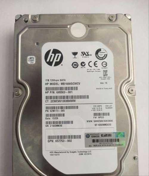 Жесткий диск 1 тб HP MB1000gcwcv