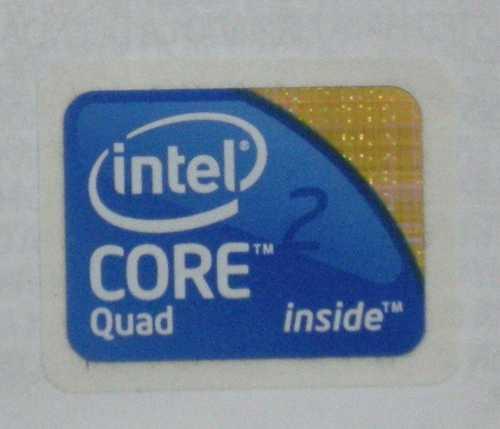 Наклейки Intel Core 2 quad
