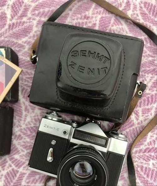 Плёночный фотоаппарат Zenit-E комплект