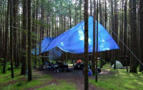 Тент для палатки с люверсами 6х8 м