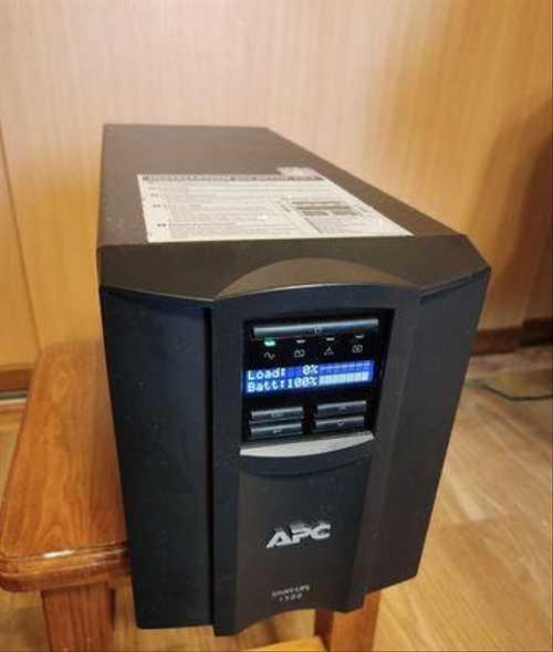 Ибп APC SMT1500i (б/у) с новым оригинальным акб