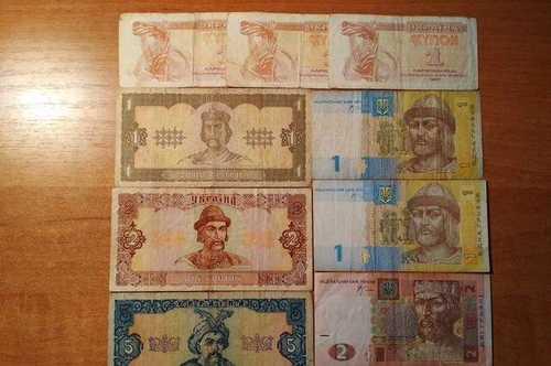 Банкноты Украина, Беларусь, Казахстан, Армения