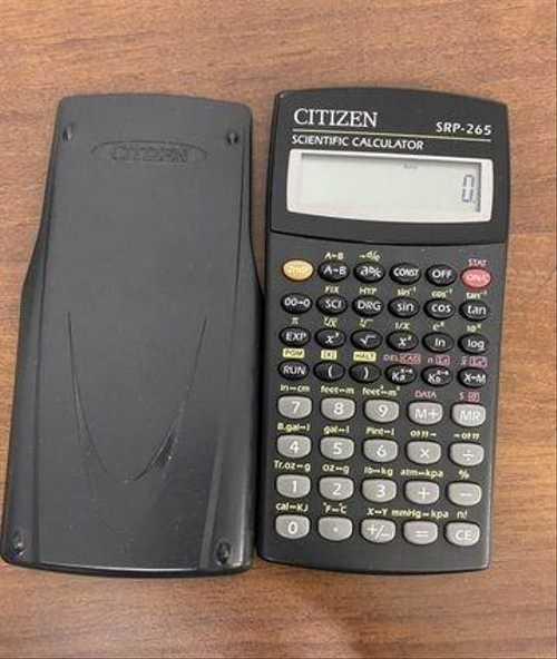 Инженерный калькулятор Citizen, srp-26, б/у