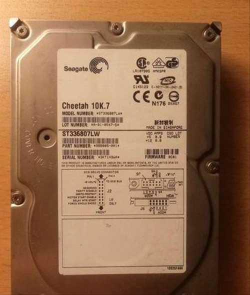 Жесткий диск seagate cheetah 10k.7 st336807lw