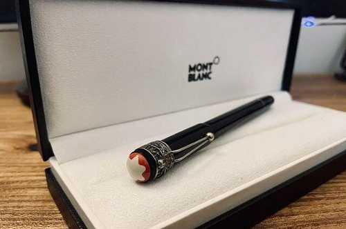 Ручка роллер montblanc heritage rouge ET noir spid