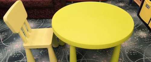 Стол, стул, табурет маммут зелёный IKEA икеа