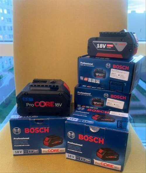 Аккумулятор bosch gba procore 5.5 a/h 18v