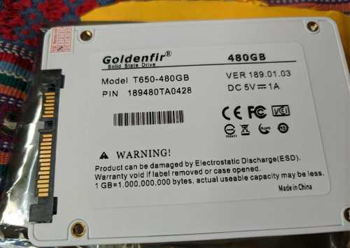 SSD 480GB Goldenfir