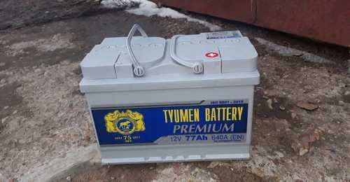 Аккумулятор tyumen battery 12V 77Ah 640A