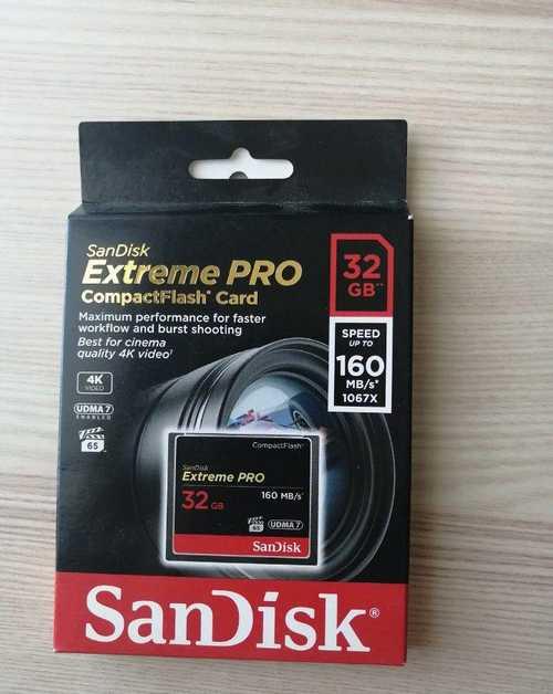SanDisk Extreme PRO CompactFlash Card 32GB