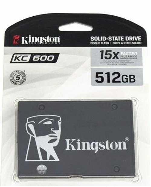 512 гб SSD диск Kingston KC600 (новый)