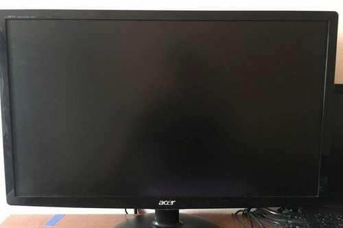 Монитор Acer S240HL (24") + переходник на hdmi