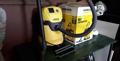 Профессиональный строительный пылесос karcher WD 3