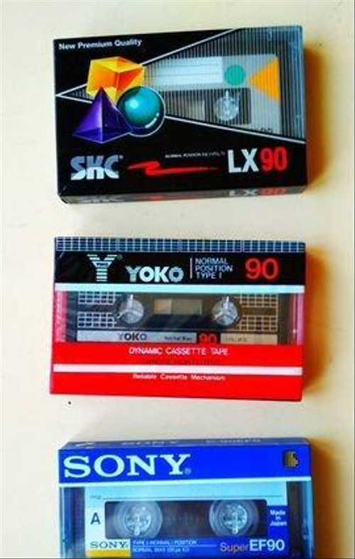 Аудио кассеты sony, yoko, SKC, новые