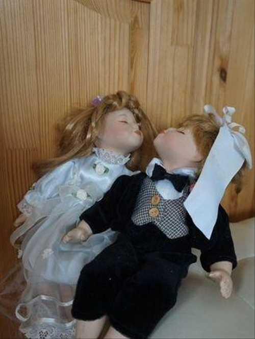 Куклы СССР жених и невеста фарфор