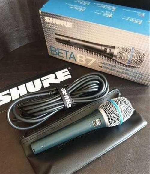 Shure Beta 87A вокальный микрофон. Динамический