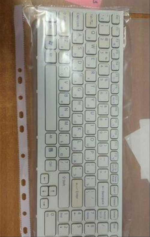 Клавиатура для ноутбука Sony VPC-EB белая