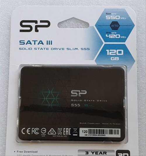 Ssd silicon power 120gb / Гарантия 2 года