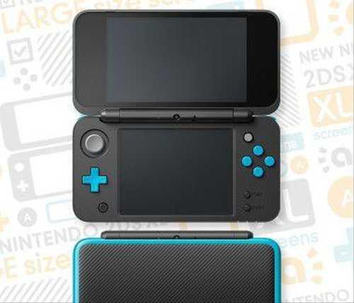 New Nintendo Switch 2DS XL Взломанная черная 3ds