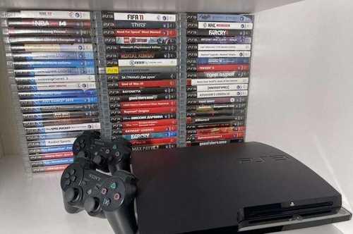 Playstation 3 Slim 320гб +20 игр в подарок