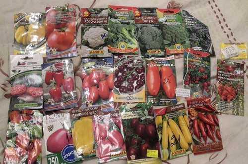 Семена томатов, перцев, капусты, кабачков, цветов